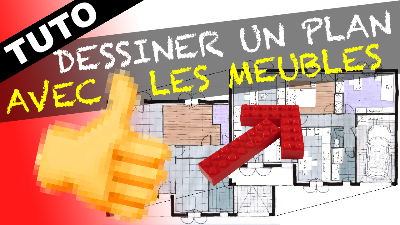COMMENT DESSINER UN PLAN DE MAISON AVEC LES MEUBLES, CUISINE ET ...